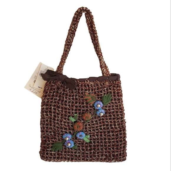 J. Jill | Bags | Jjill Bronze Gold Crochet Handbag | Poshmark